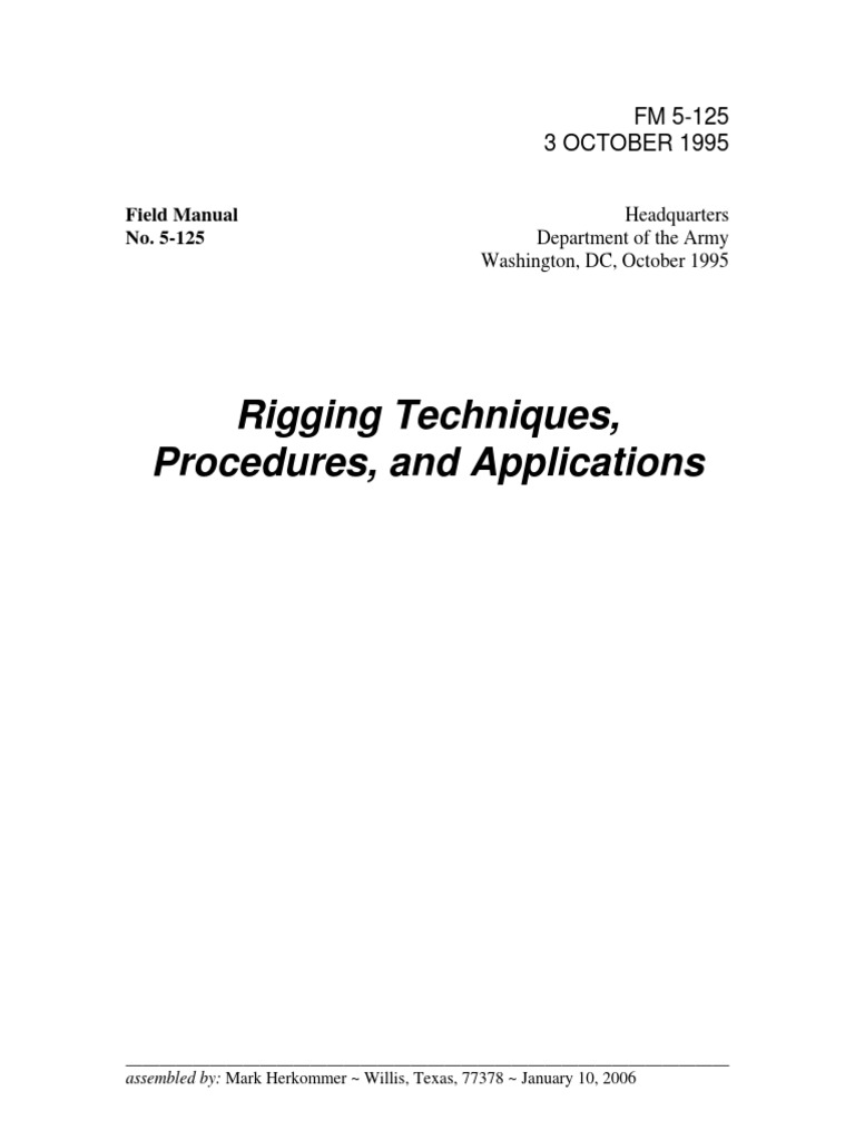 Rigging Techniques | PDF | Knot | Rope