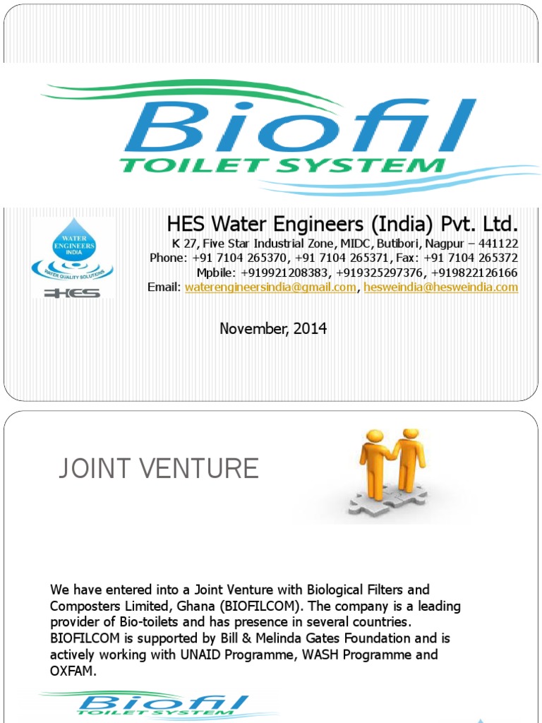 Biofil Toilet System Overview | PDF | Septic Tank | Anaerobic Digestion