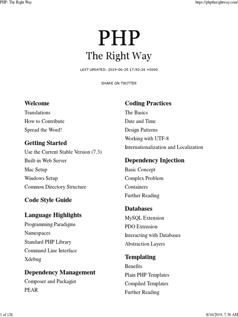The Right Way | PDF | Pear | Php