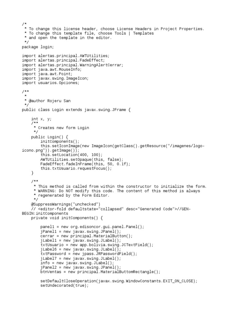 Login | PDF | Programming Paradigms | Software Development