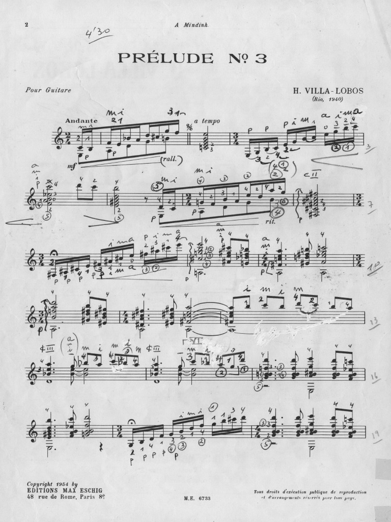 Villa-Lobos-Preludio #3 PDF | PDF