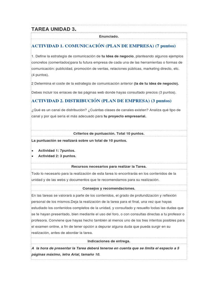 Tarea 3 Eie Curso 19-20 | PDF | Marketing | Informática