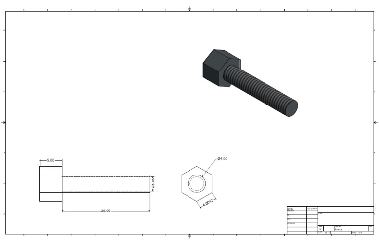 Bolt and nut assembly diagram | PDF