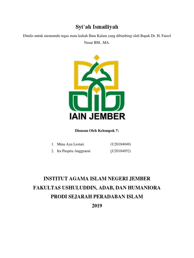 Syi'Ah Ismailiyah | PDF