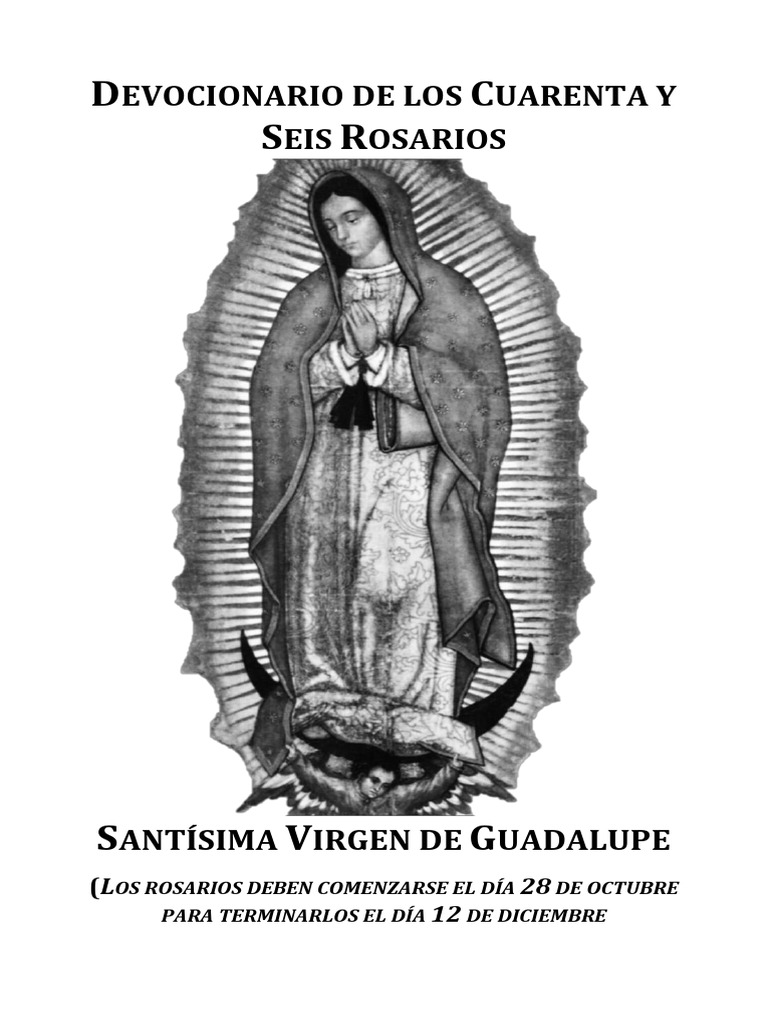 Devocionario de Los Cuarenta y Seis Rosarios | PDF | María, madre de ...