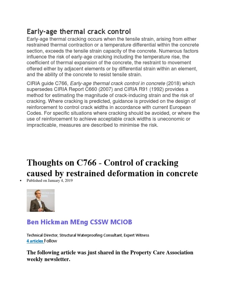 Early Cracks | PDF | Fracture | Concrete