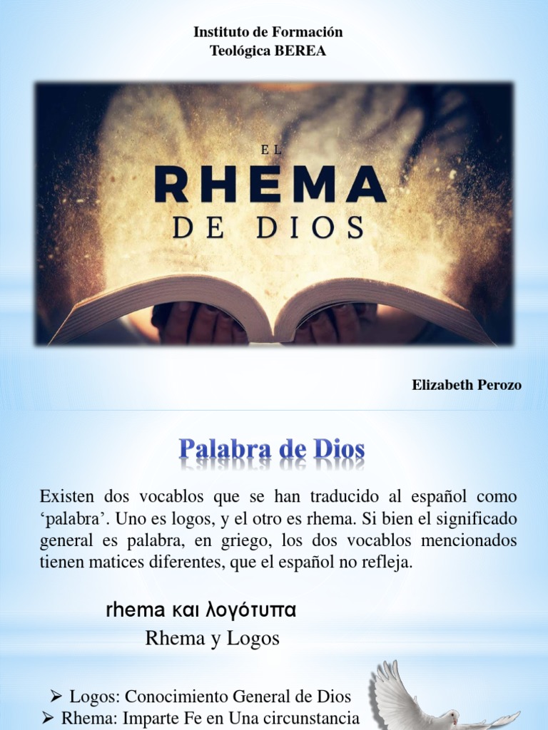 Significado de Rhema en la Biblia | PDF