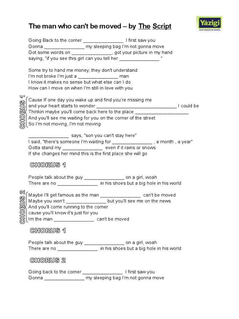 The Man Who Cant Be Moved | PDF