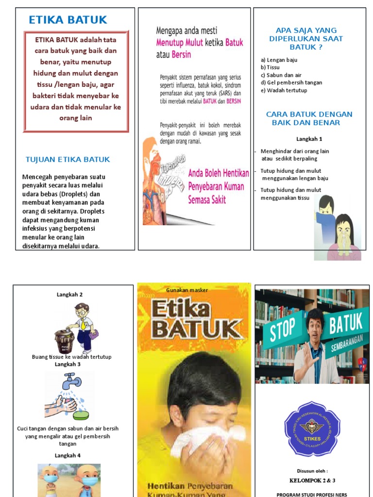 Leaflet Etika Batuk | PDF