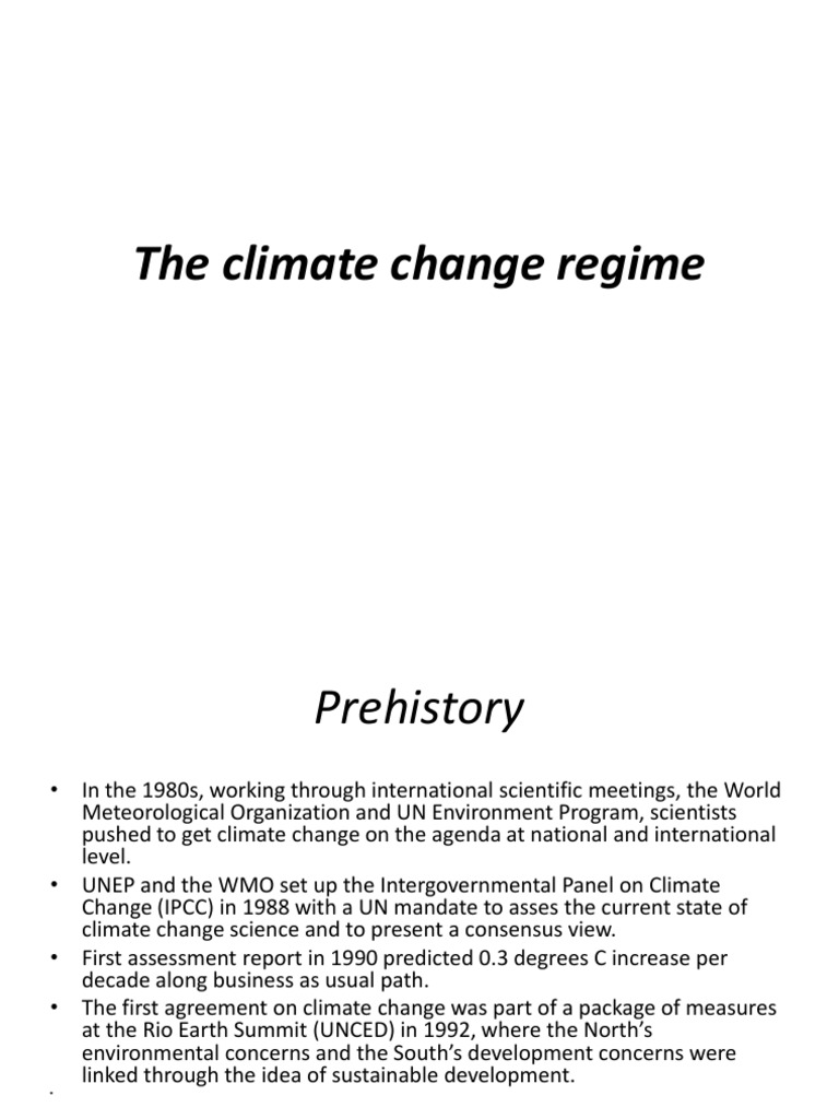 Week 22 Climate Change Regime | PDF | Kyoto Protocol | United Nations ...