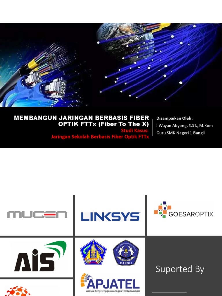 Membangun Jaringan Berbasis Fiber Optik FTTX | PDF | Fiber To The X | Equipment