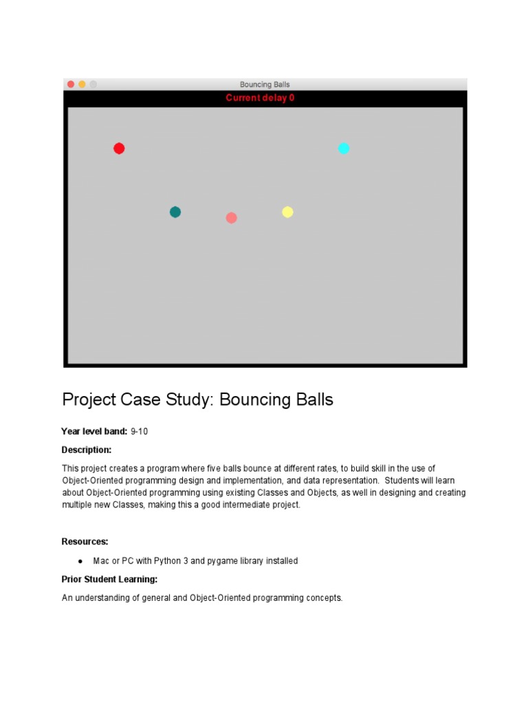 Simulating the Physics of Bouncing Balls Through Object-Oriented ... Simulating the Physics of Bouncing Balls Through Object-Oriented ...