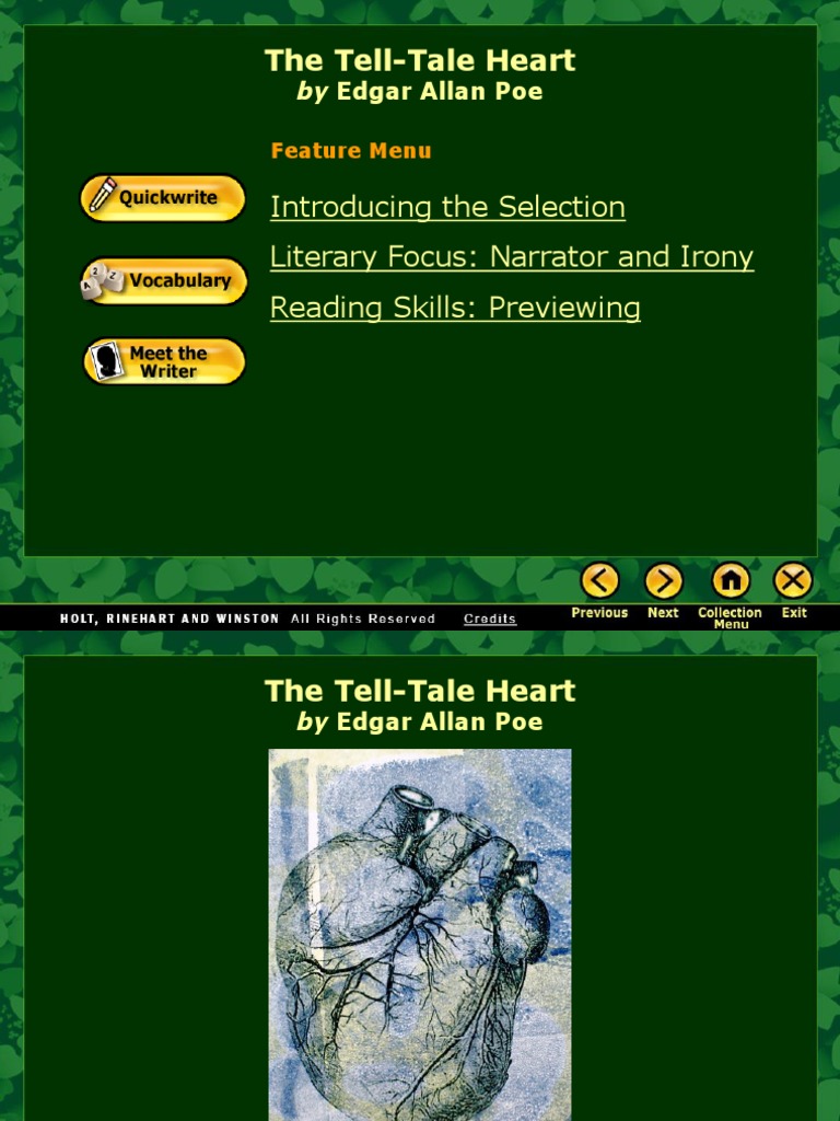 Tell Tale Heart Powerpoint 2 | PDF | Irony