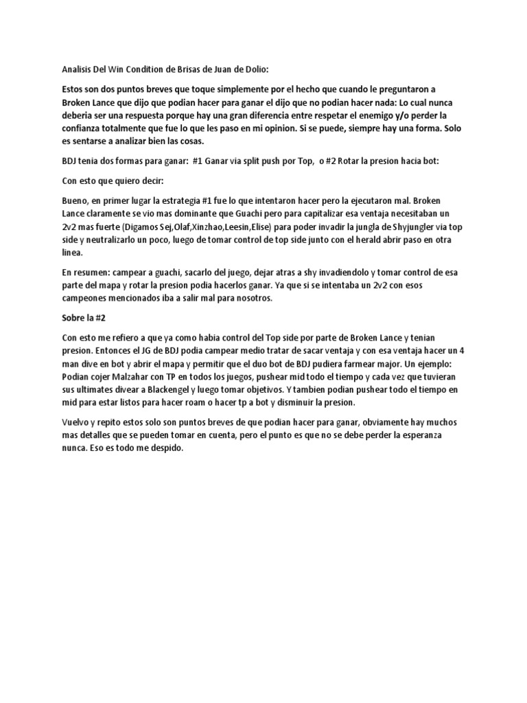 Win Condition League of Legends | PDF