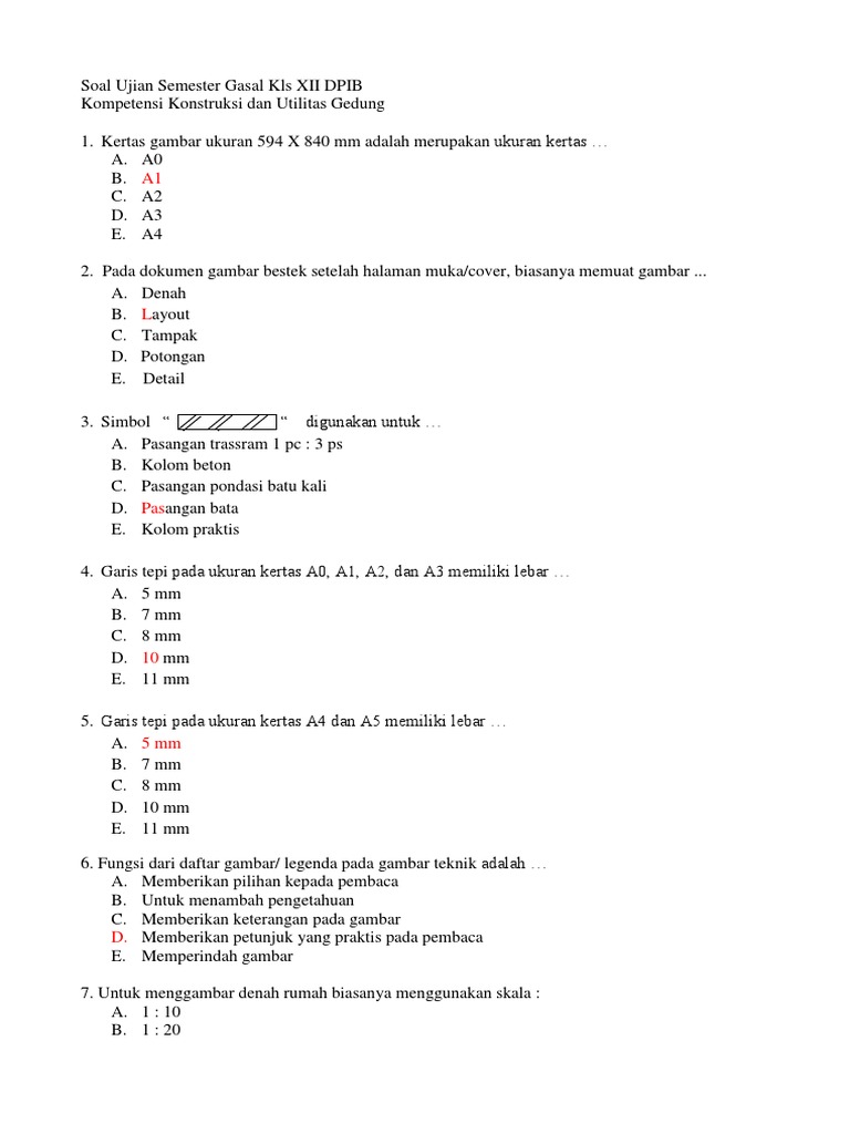 CONTOH SOAL Kug Xii Dpib 2019 | PDF