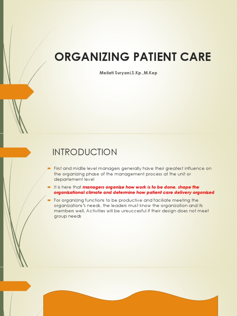 Organizing Patient Care | PDF | Nursing | Health Care