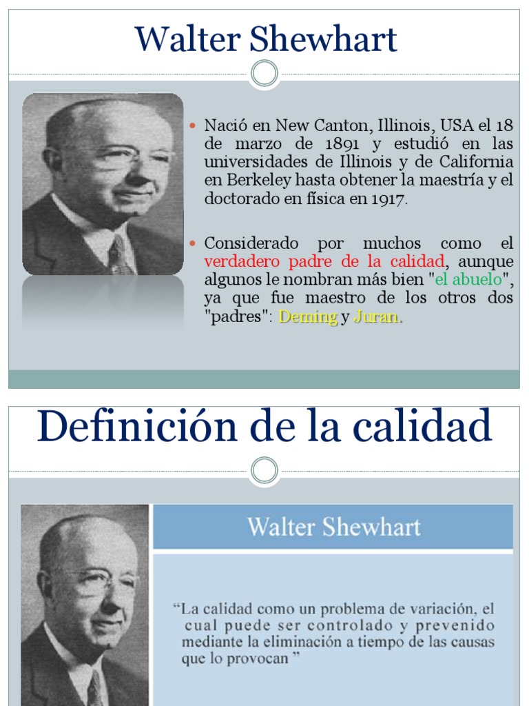 Walter Shewhart | PDF