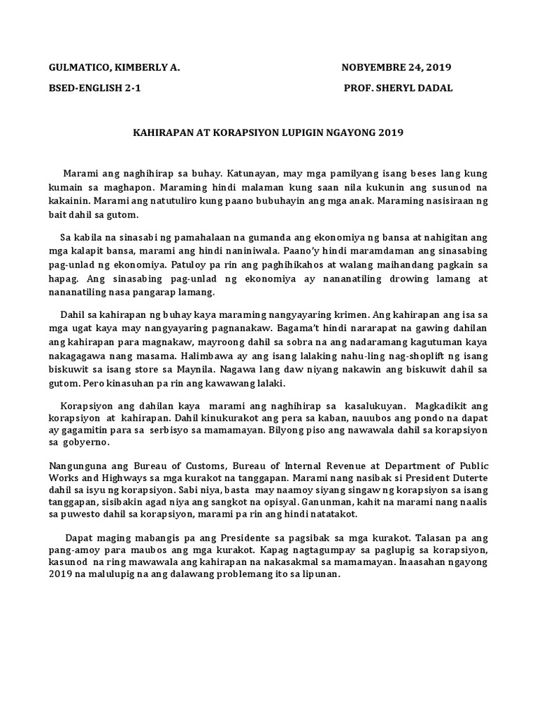 Sanaysay | PDF