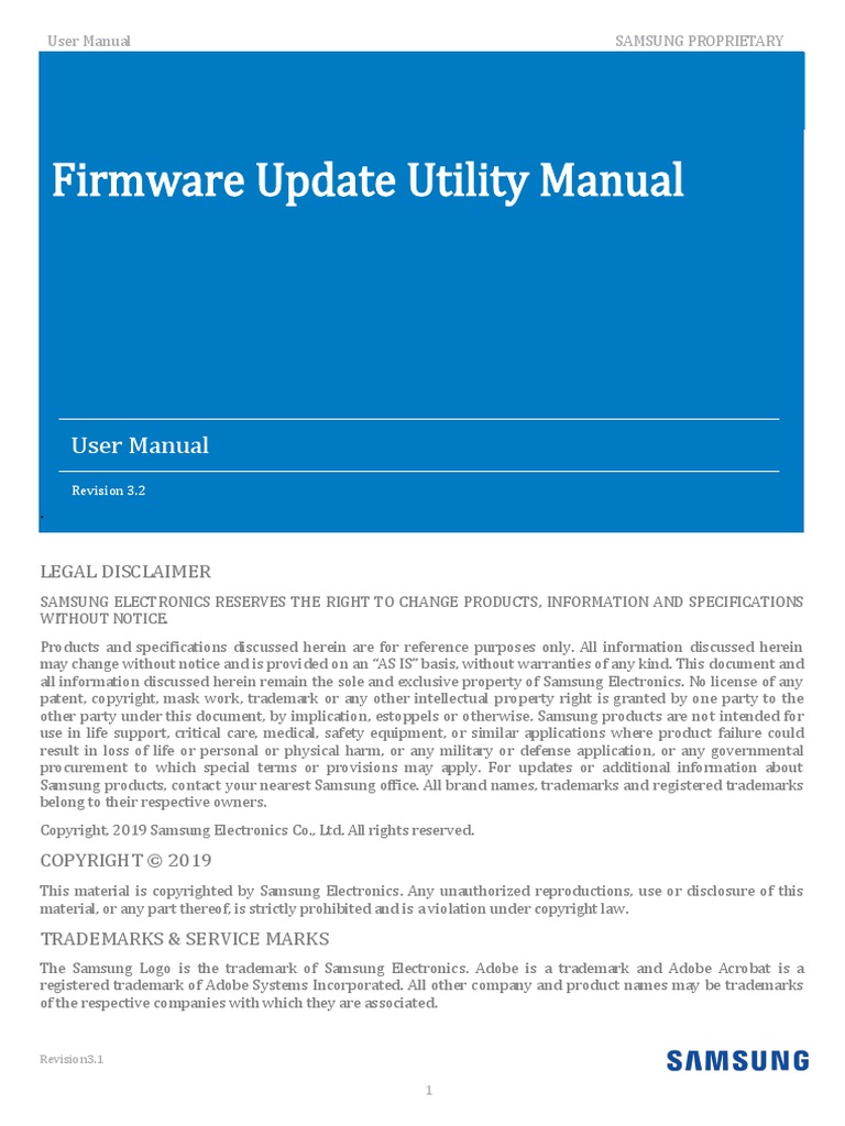 Firmware Update Utility UserManual | PDF | Solid State Drive | Bios
