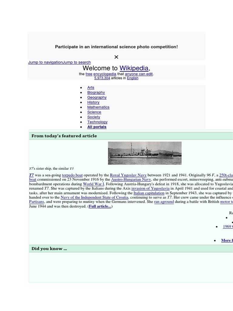 Welcome To ,: Wikipedia | PDF | Wikipedia | Internet