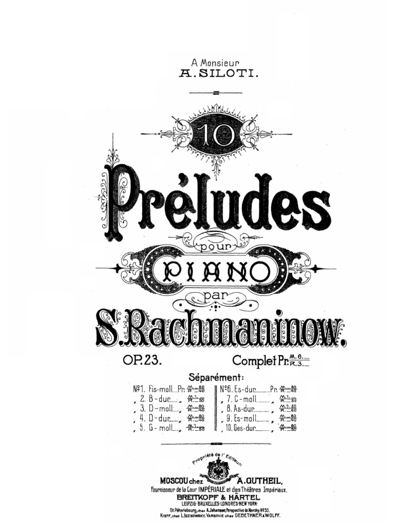 Rachmaninov 10 Preludes | PDF