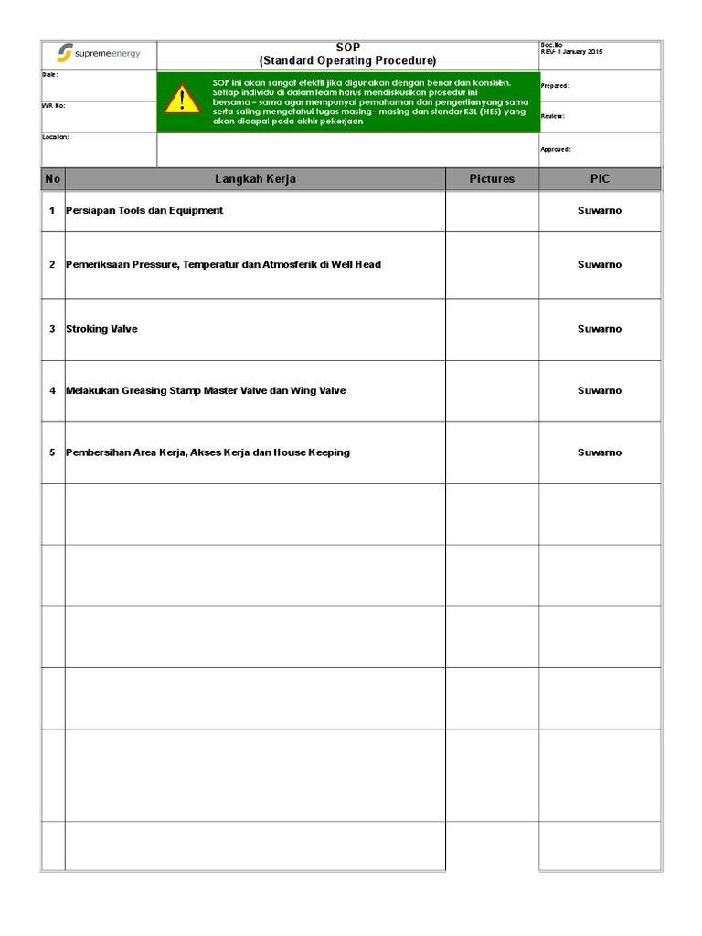 SOP JSA SEML Grating Cellar | PDF