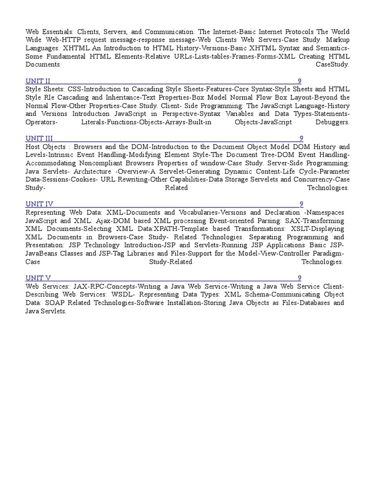 Web Technology | PDF | Hypertext Transfer Protocol | Html Element