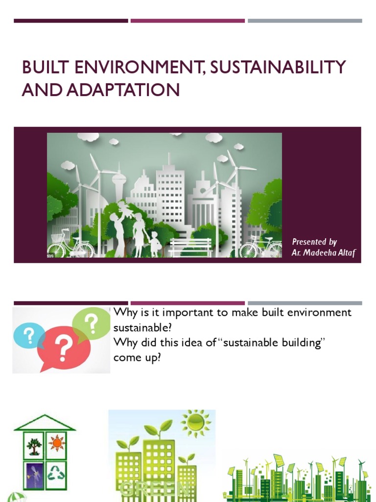 Built Environment and Sustainability | PDF | Building Insulation ...