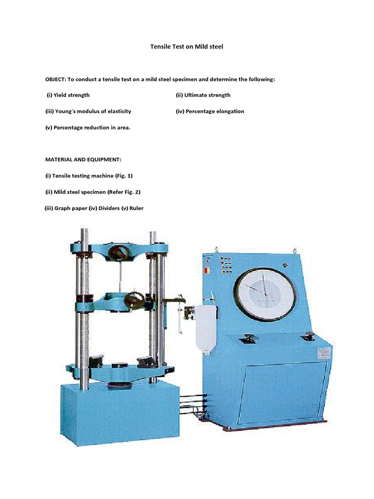 Strength of Materials Lab | PDF | Ultimate Tensile Strength ...