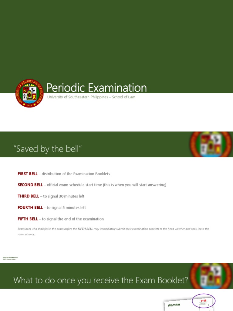 Examination Proper Slides With Timer | PDF | Law School | Social ...