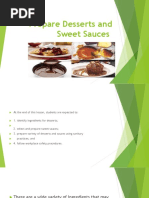 Grade 9: Tle-He Cookery Prepare Dessert and Sweet Sauces | PDF | Desserts | Custard