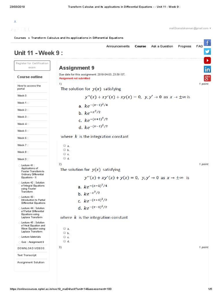 Maths Tpde QP | PDF | Differential Equations | Partial Differential Equation