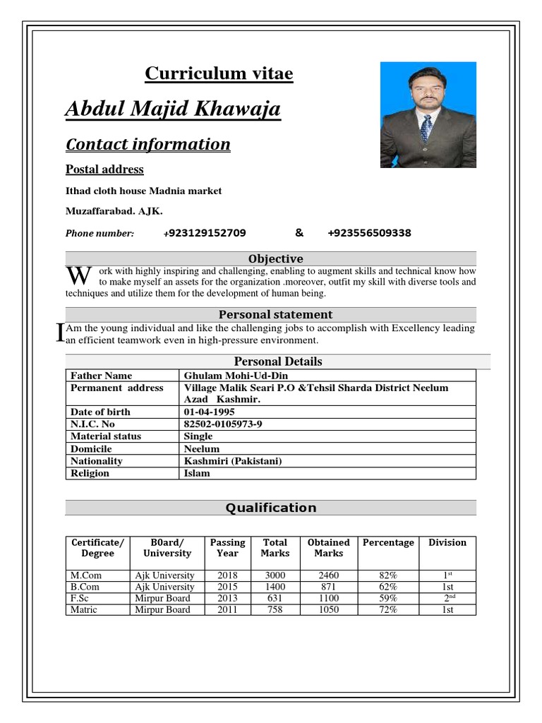 Majid CV