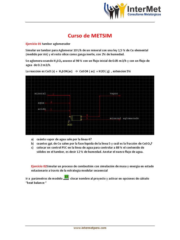 Curso Metsim | PDF | Metano | Ácido sulfúrico