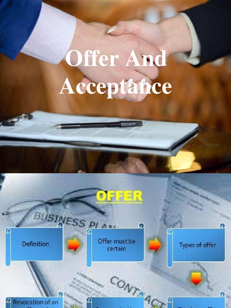 Offer and Acceptance | PDF