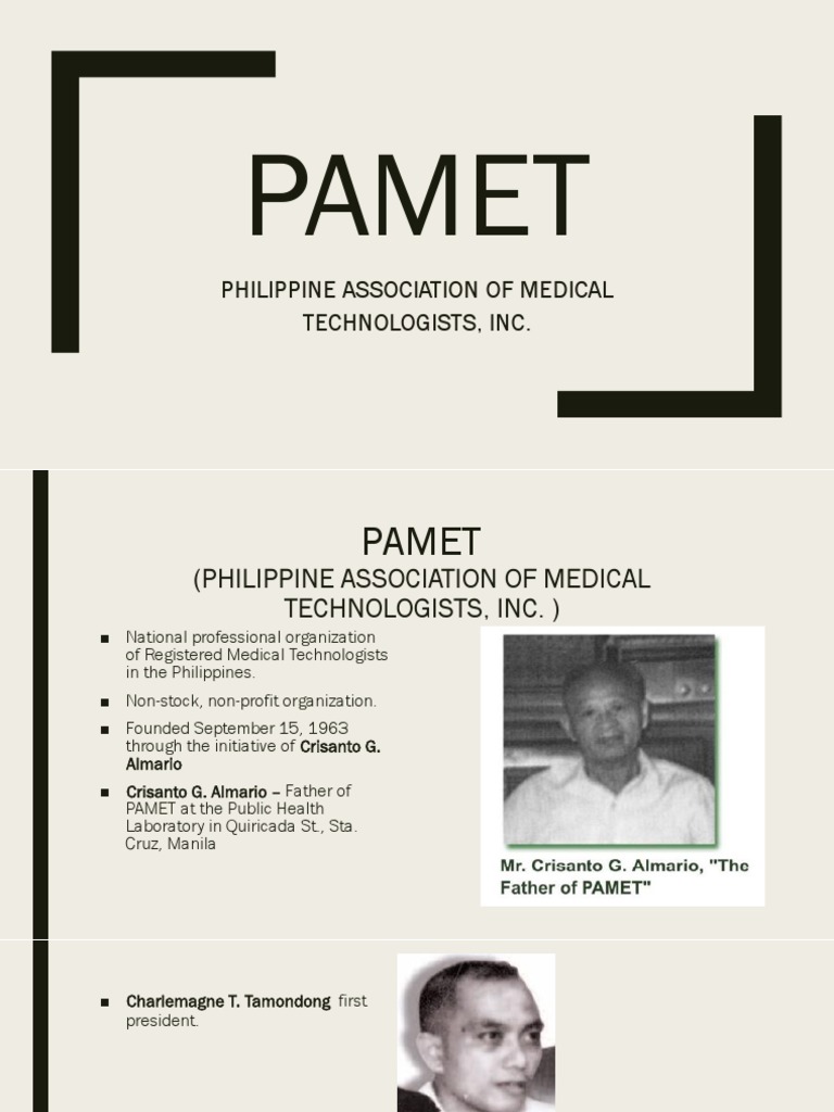 Pamet: Philippine Association of Medical Technologists, Inc | PDF ...