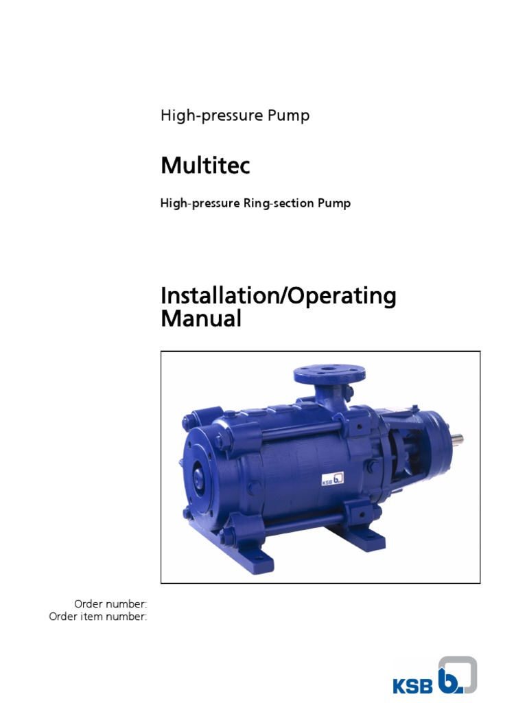 MULTITEC | PDF | Bearing (Mechanical) | Pump