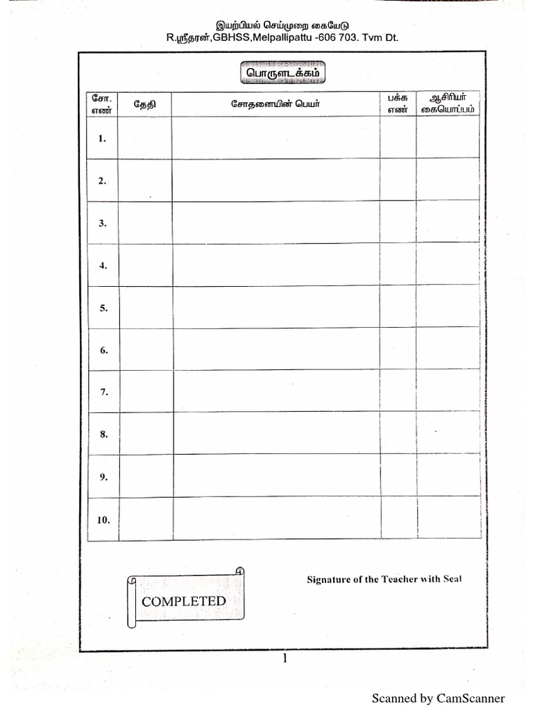 +2 Physics Practical Observation (New Syllabus) | PDF