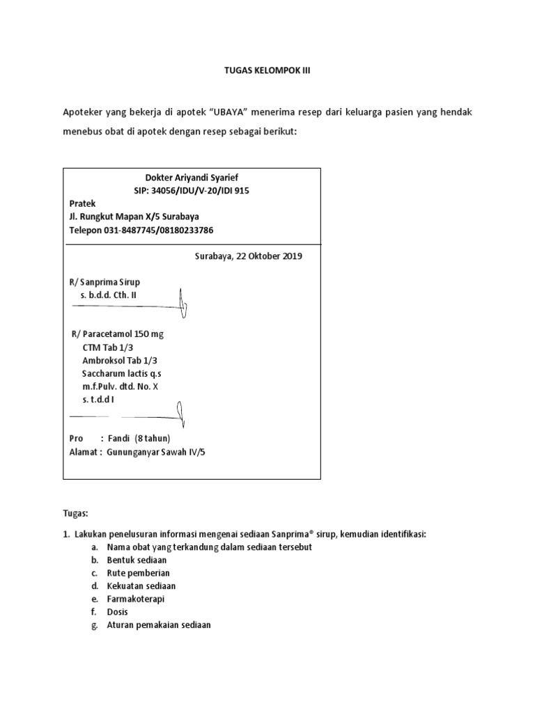 PIF 2019 Tugas III Resep | PDF