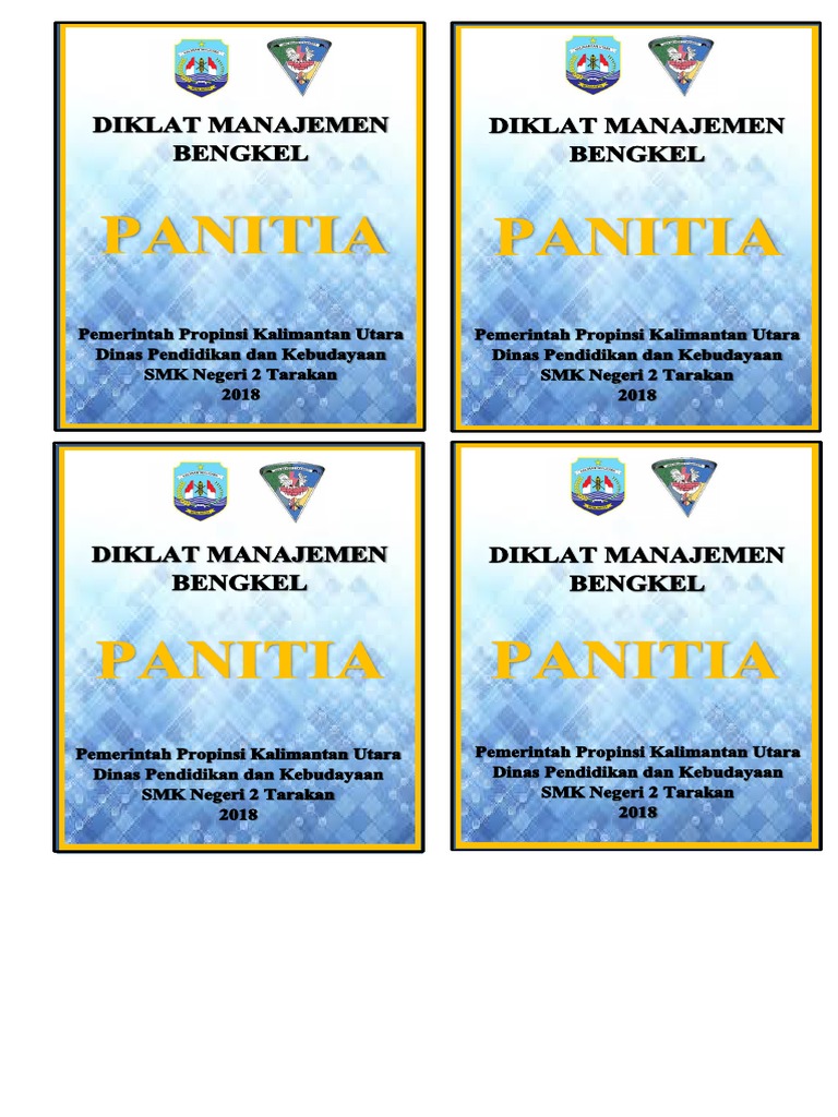 Kartu Nama Panitia | PDF