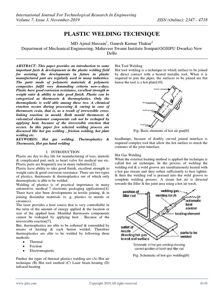 Plastic Welding Techniques | PDF | Welding | Construction