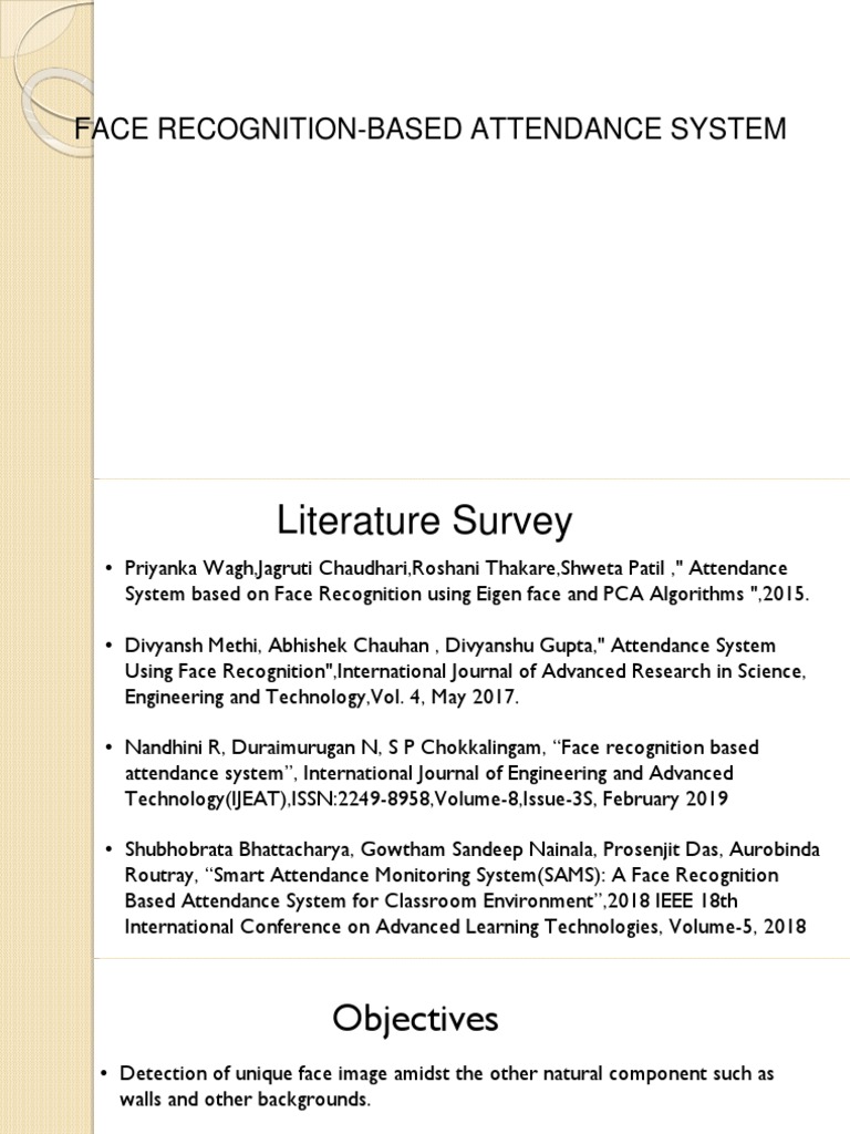 Face Recognition-Based Attendance System | PDF | Eigenvalues And ...