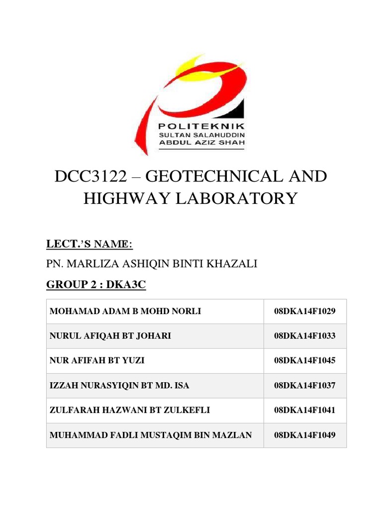 Lab6 - Hand Auger Method | PDF