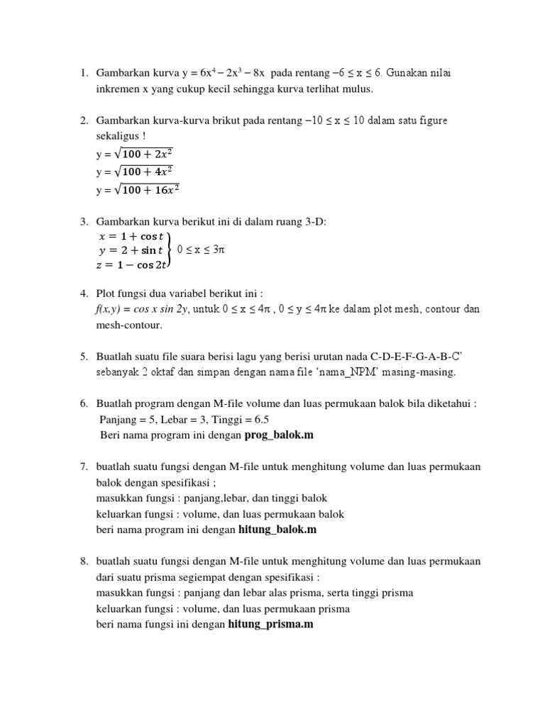 Matlab | PDF | Metode & Bahan Ajar