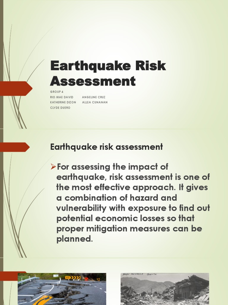 Earthquake Risk Assessment Guide | PDF | Earthquakes | Hazards