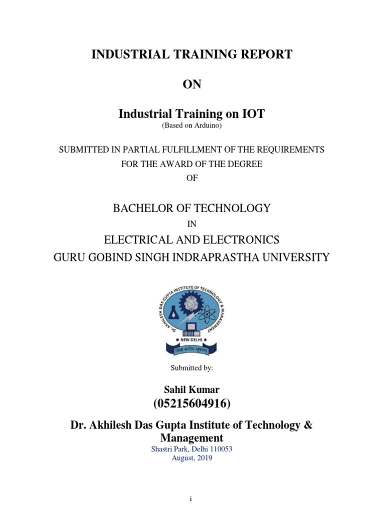 Nsic Training External Report | PDF | Electric Motor | Embedded System