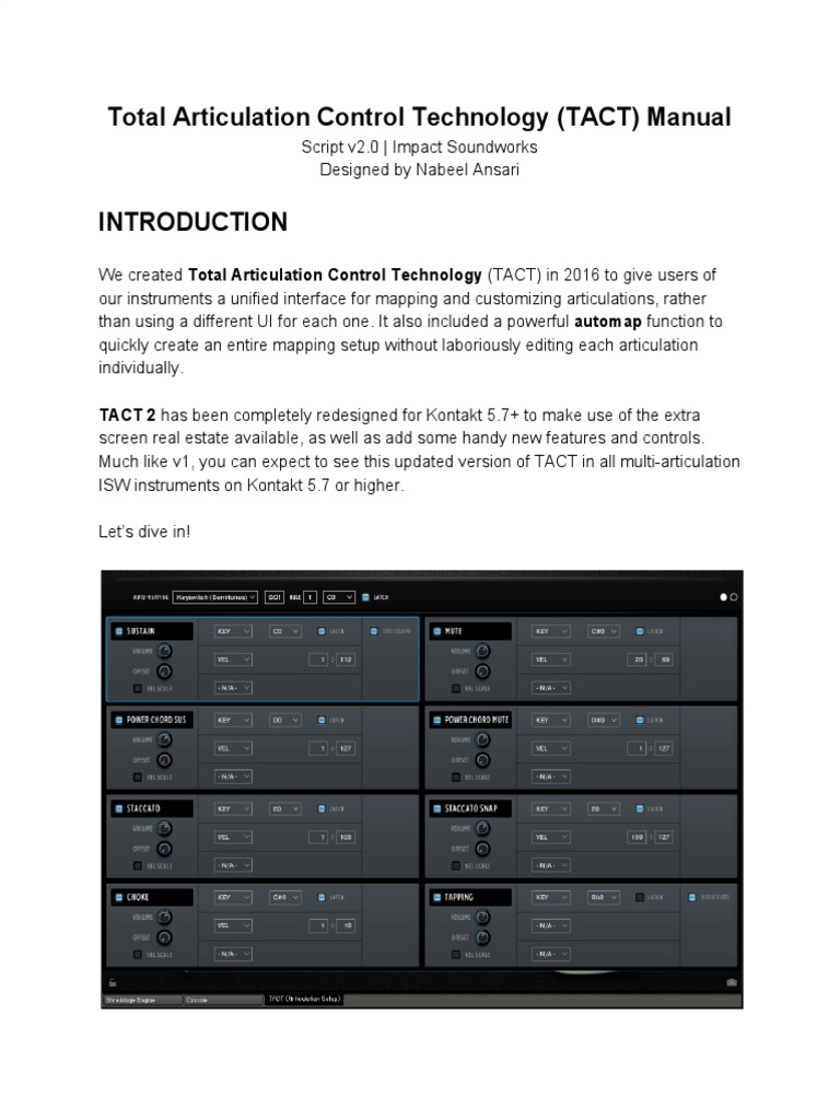 ISW Tact 2 Manual | Download Free PDF | Computing | Software