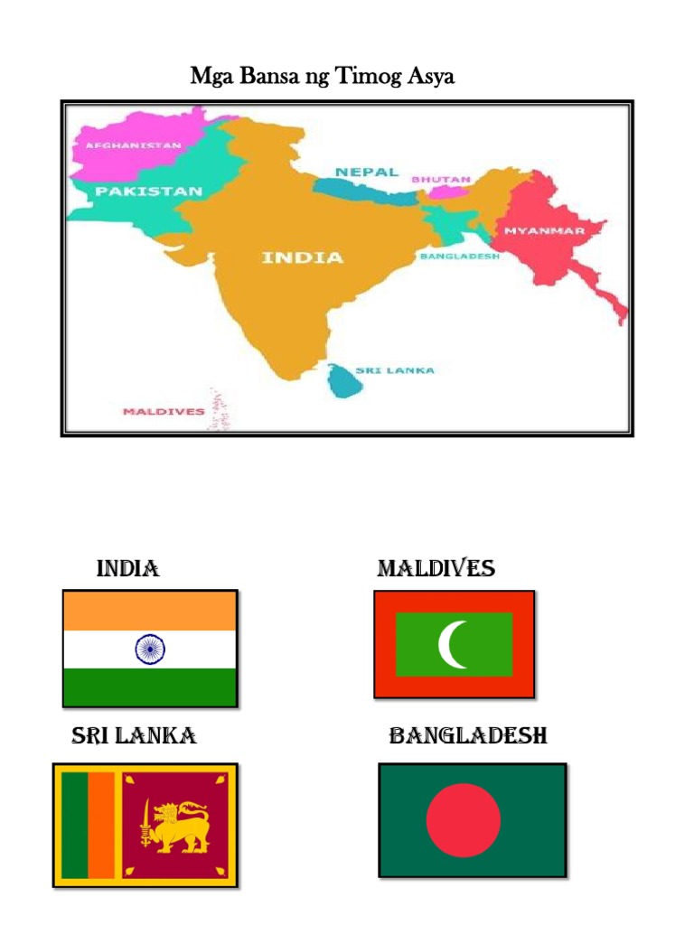 Mga Bansa NG Timog Asya | PDF