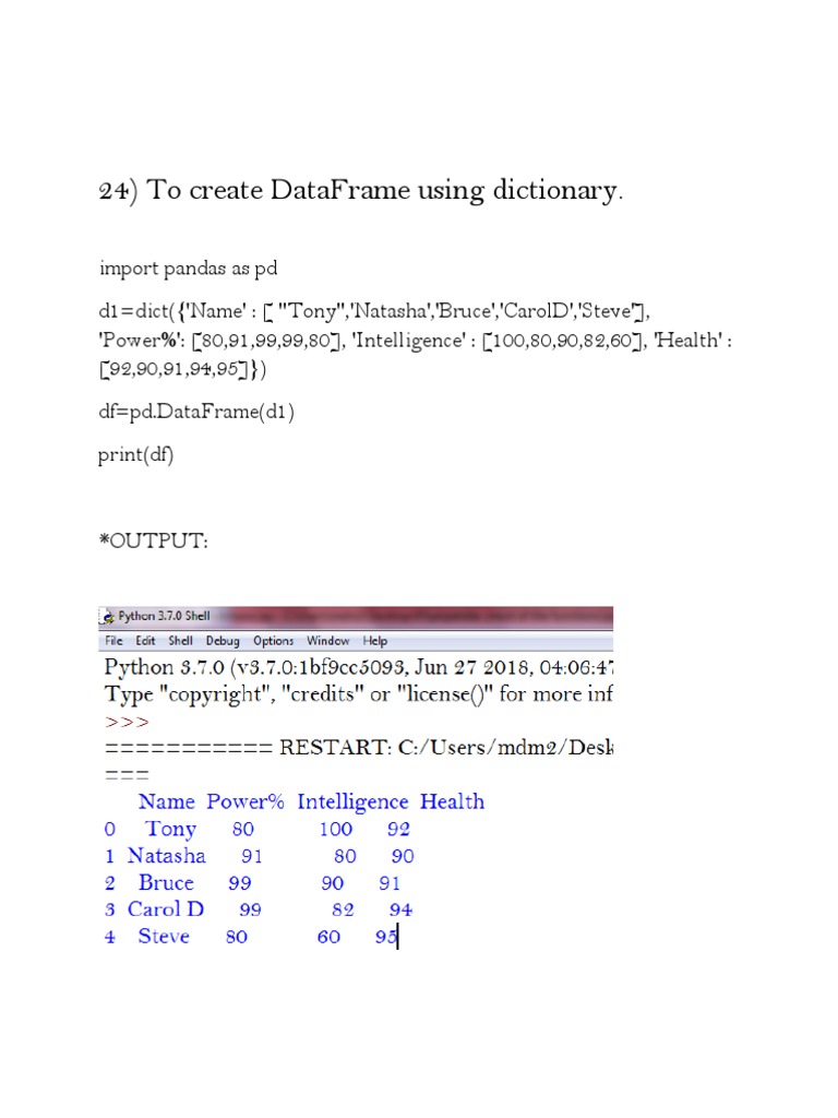 Python Class-12th Practical Work (Connectivity and Dataframes) | PDF | Data Management | Databases