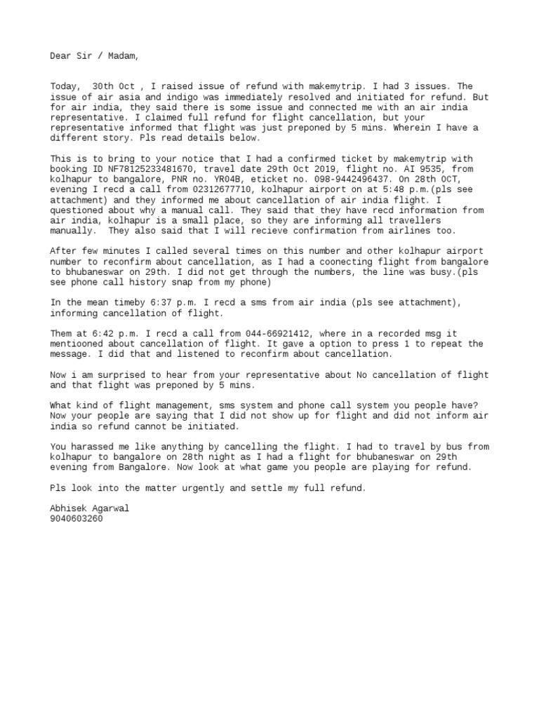 Air India Mail | PDF